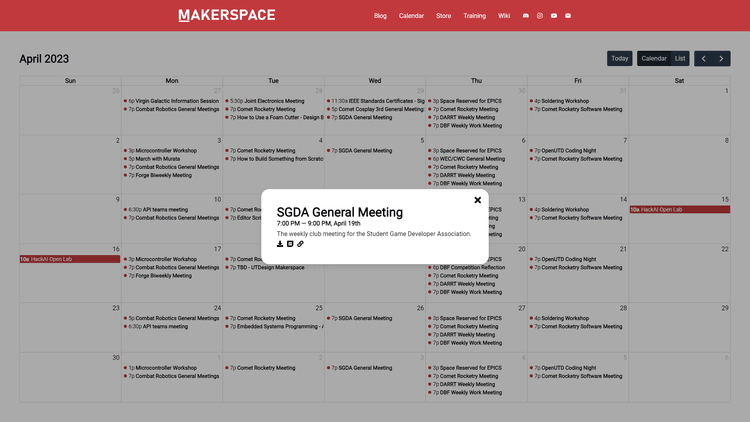 UTDesign Makerspace Website - Hudson Samuels